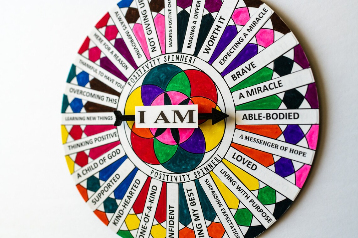 Special Needs Empowerment Coloring Craft Activity Spinner I | Etsy