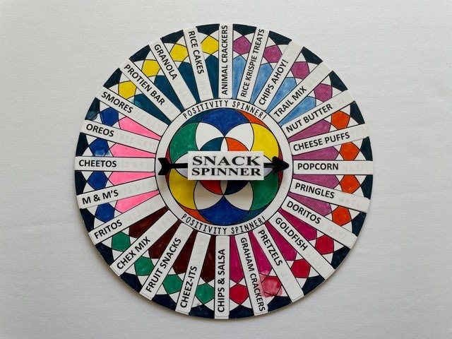 Snack Time Spinner DIY Art Coloring Craft Game Foodie Gift Kids Craft ...