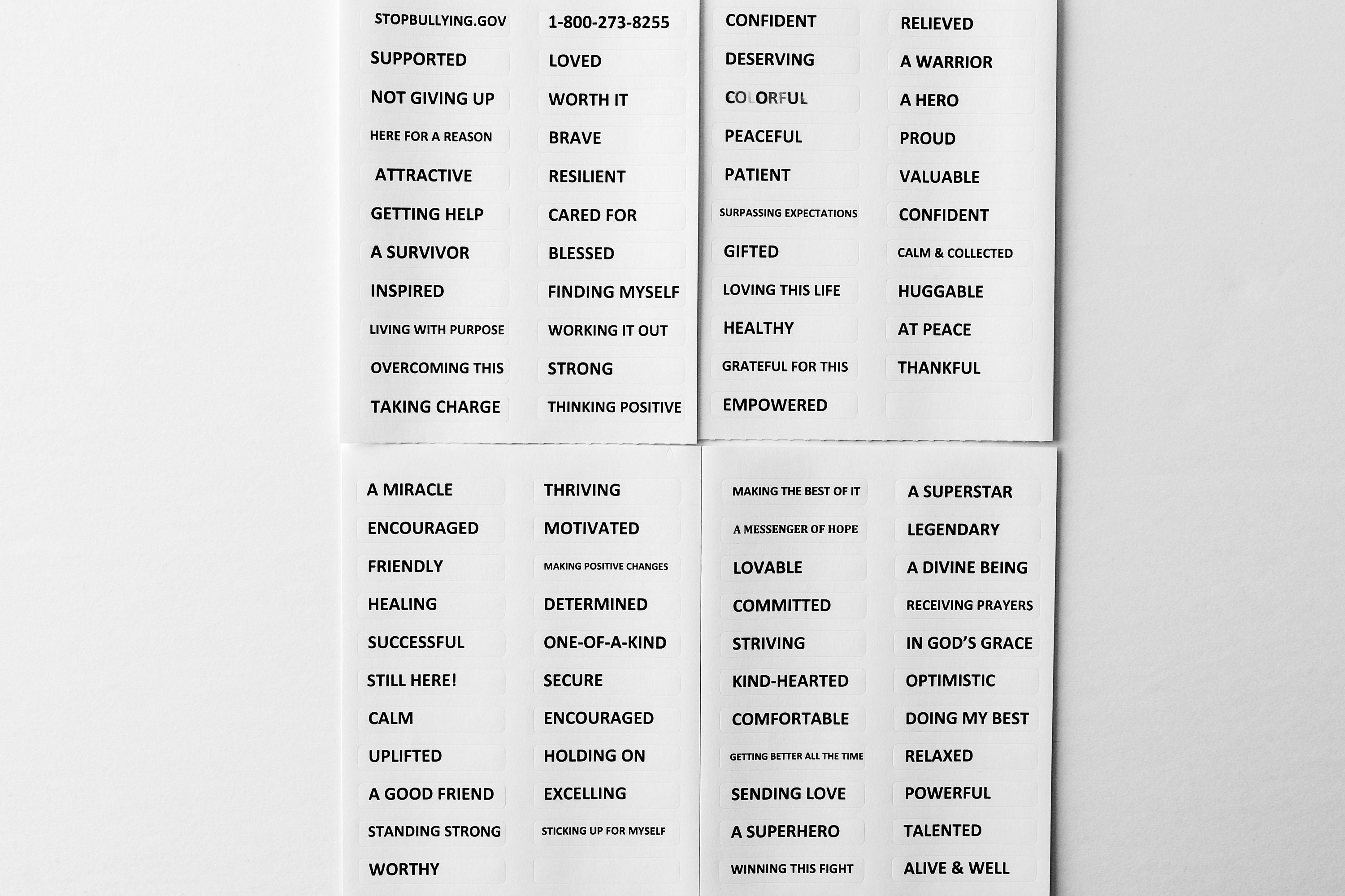 Anti-bullying Spinner Wheel: I AM Positive Affirmations, Mindfulness ...