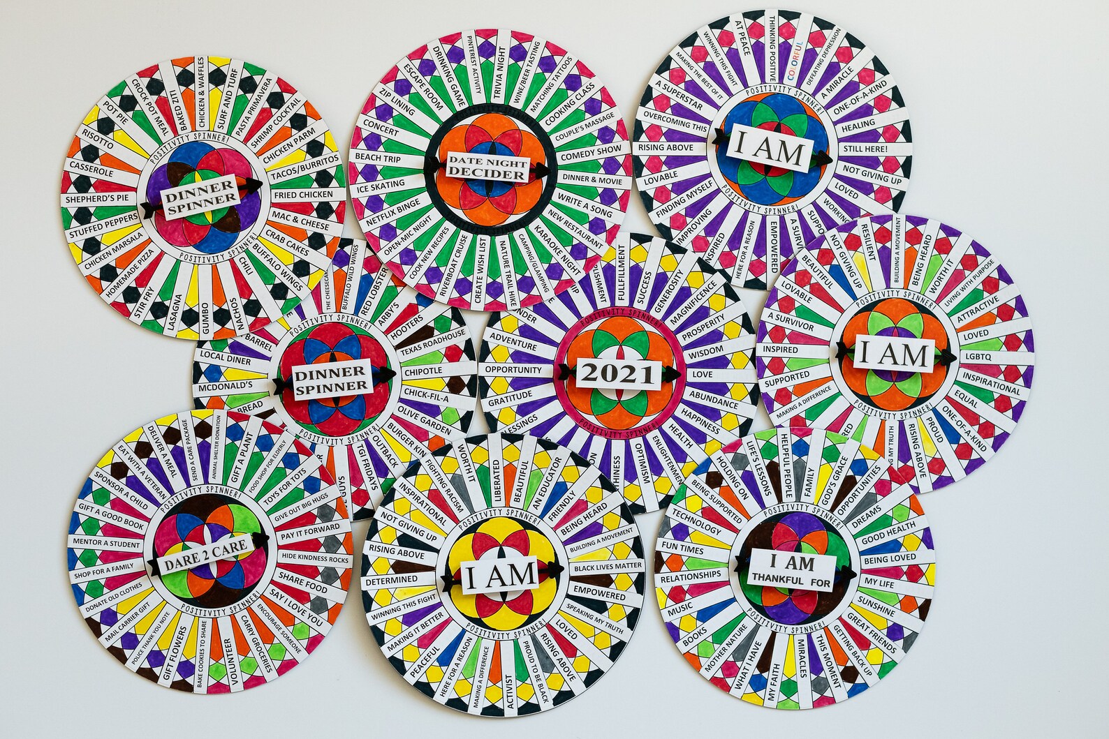 I AM Positivity Spinner: Mindfulness Activity Craft Kit - Etsy