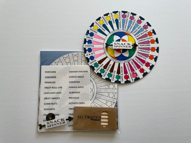 Snack Time Spinner DIY Art Coloring Craft Game Foodie Gift Kids Craft ...