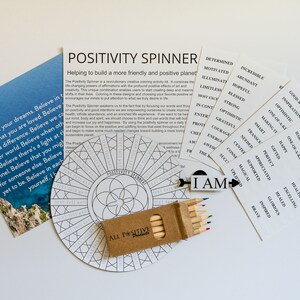 I AM Positivity Spinner | Mindfulness Activity Craft to Build Emotional ...