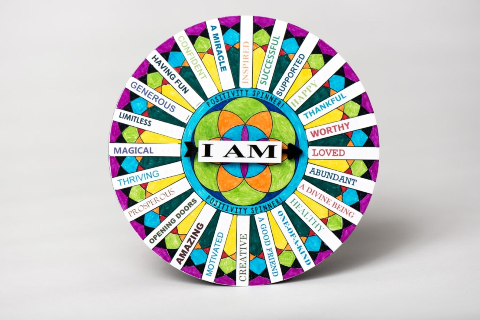 I AM Positivity Spinner: Mindfulness Activity Craft Kit - Etsy