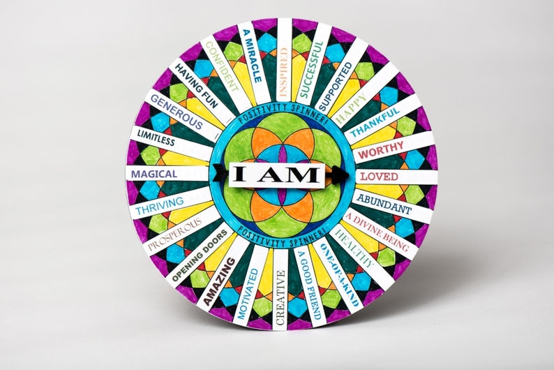 I AM Positivity Spinner: Mindfulness Activity Craft Kit - Etsy