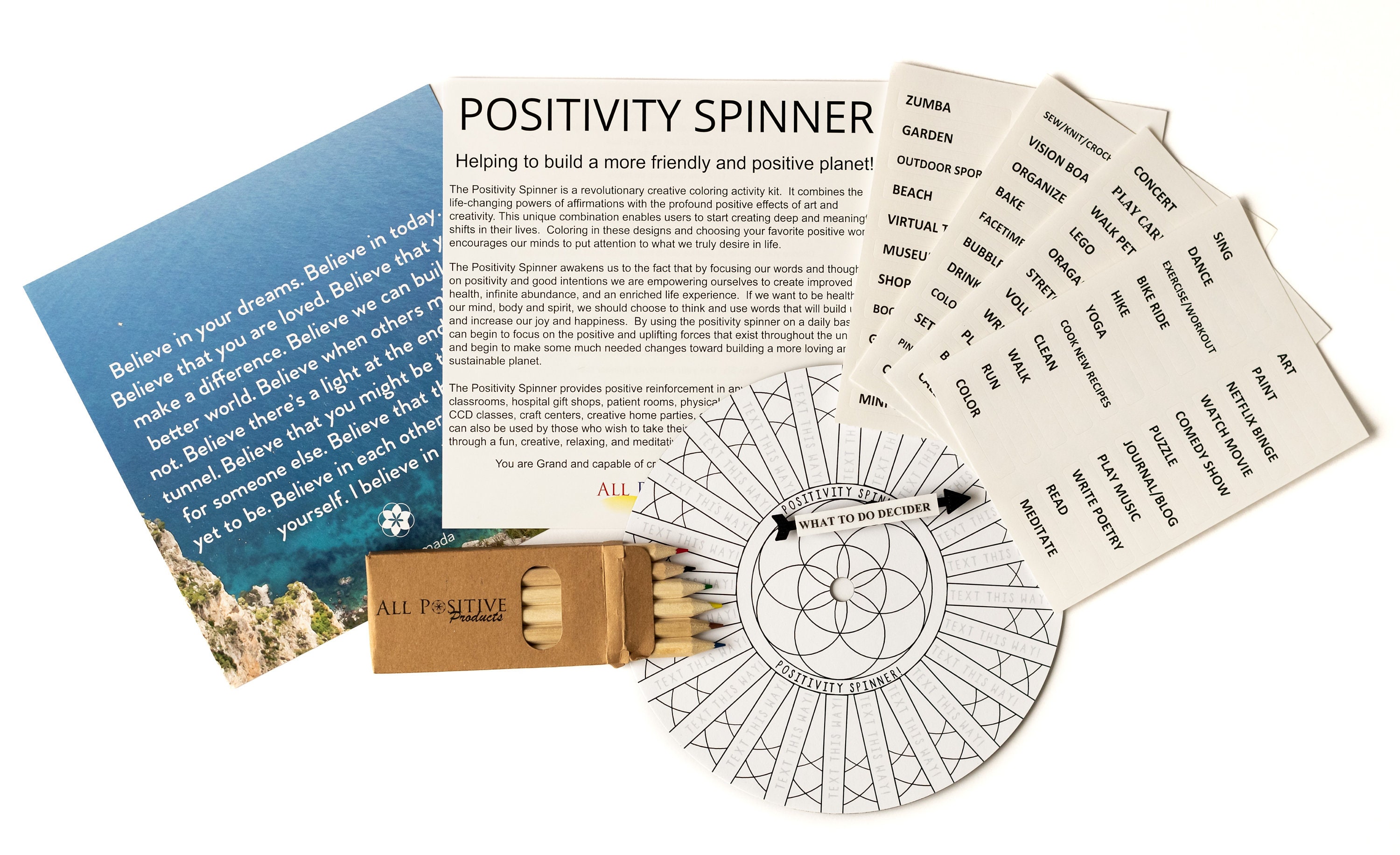 What to Do Decider Decision Maker Craft Game Activity Game Spinner ...