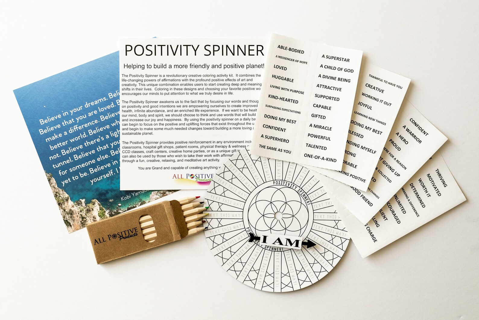 Special Needs Empowerment Coloring Craft Activity Spinner I Am Loved, I ...