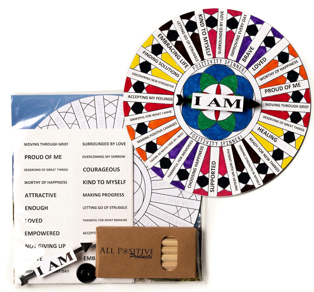 Grief I AM Affirmation Inspiration Spinner Wheel | I Am Healing | I Am ...
