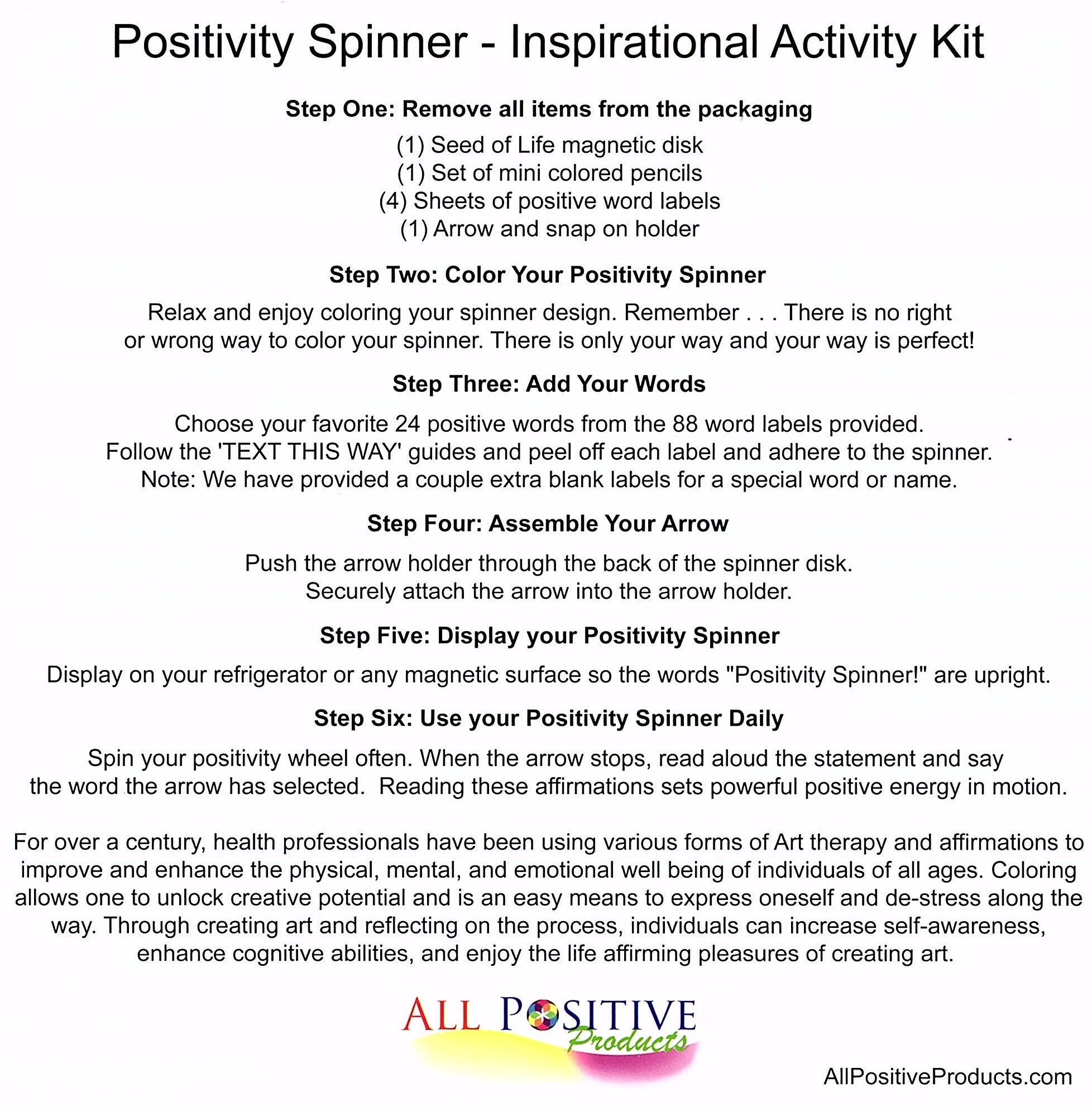 Special Needs Empowerment Coloring Craft Activity Spinner I Am Loved, I ...