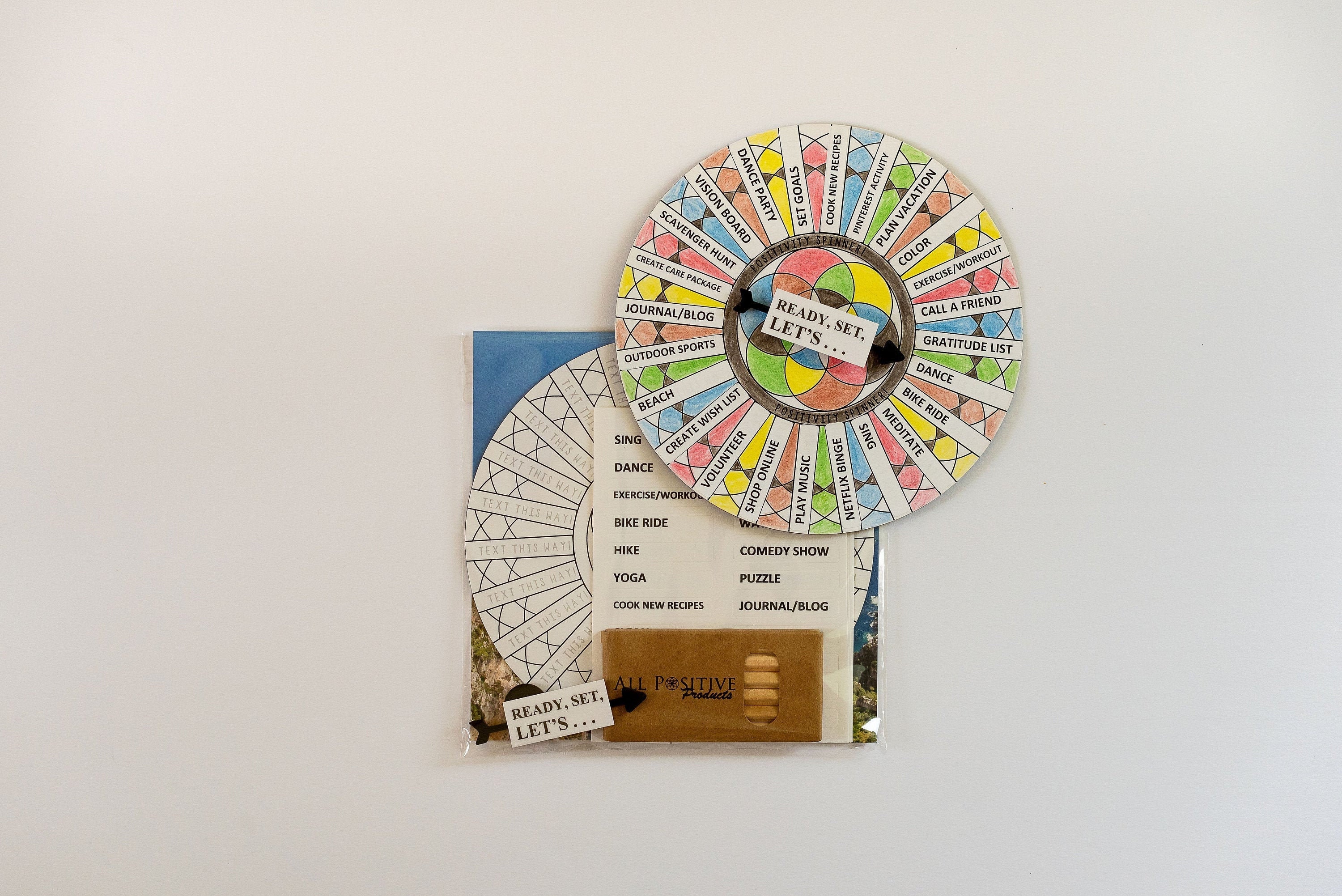 Activity Decider Coloring Art Game for Adults and Children - Ready, Set ...