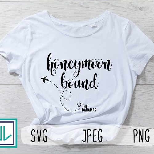 Honeymoon Vibes Svg Just Married Svg New Bride New Groom Etsy