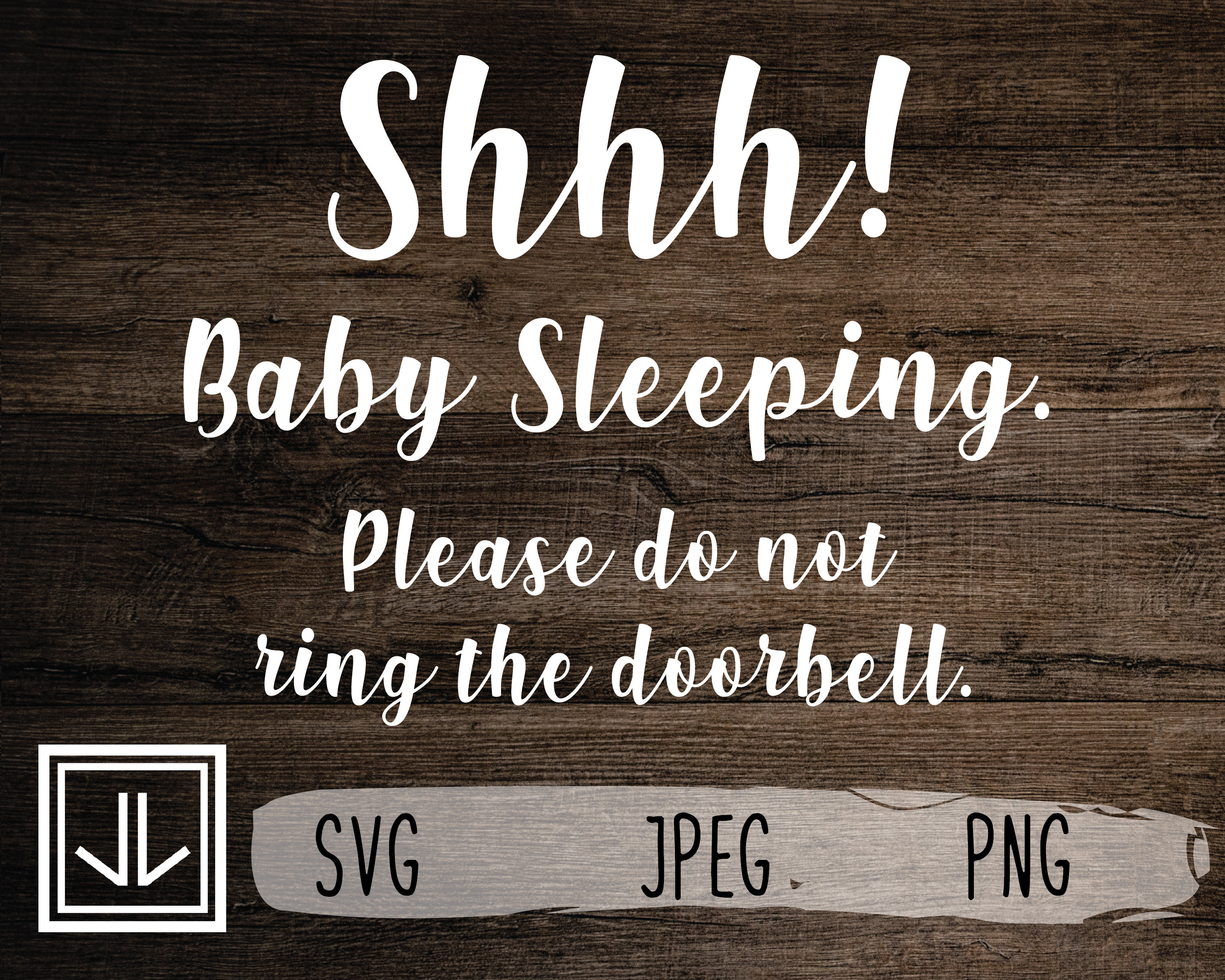 Shhh Baby Sleeping SVG - Etsy