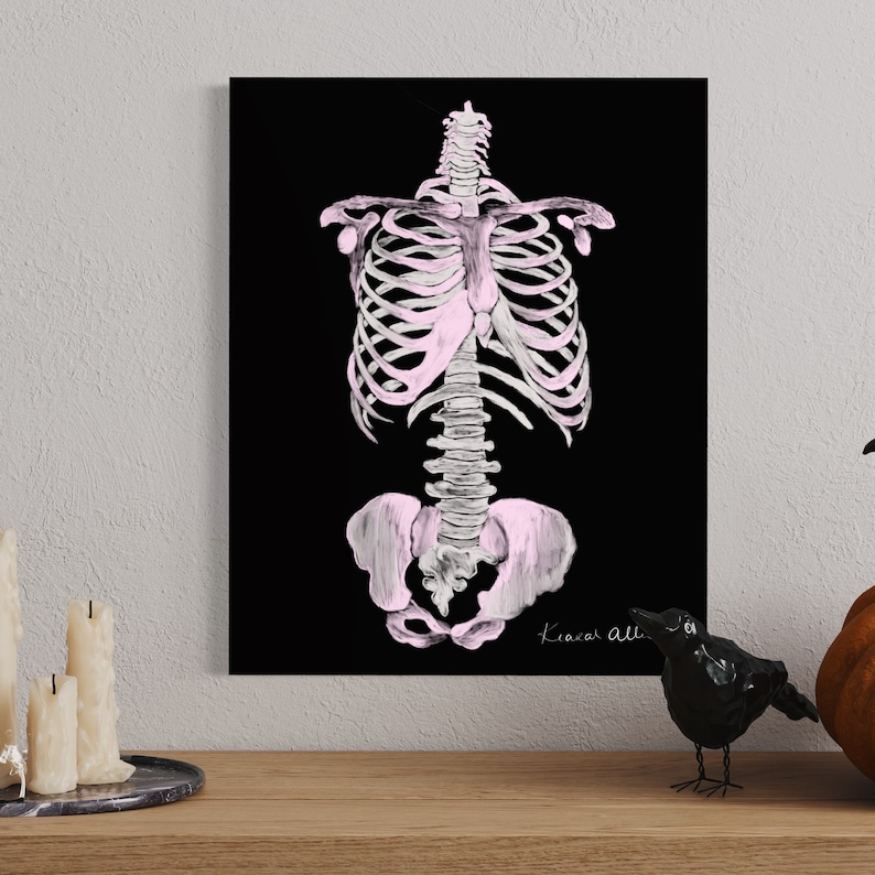 Bone Symphony: an Anatomical Art Print for Unique Decor, Exploring Form ...