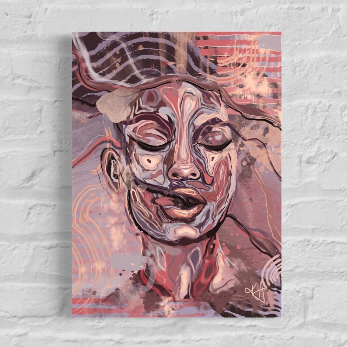 Melt Away: Abstract Women Art - Evocative Portrayal of Feminine Grace ...