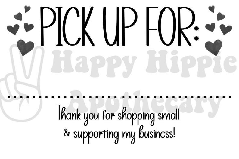 Pick up Label | 3x2 Printable Small Business Sticker for Orders & Gifts ...
