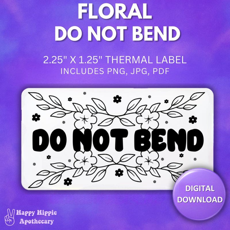 Do Not Bend Labels - Etsy