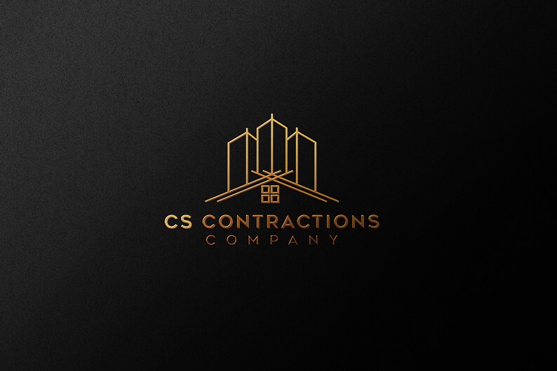 CONSTRUCTION MINIMAL LOGO Design Custom Construction Logo - Etsy