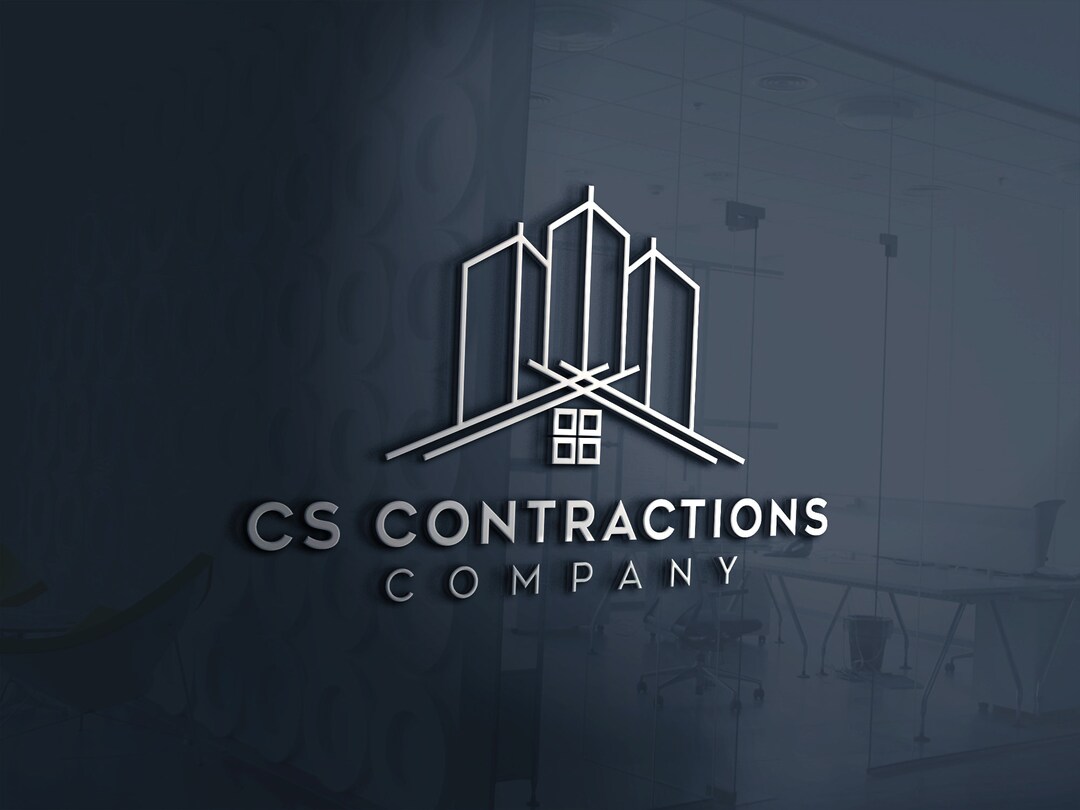 CONSTRUCTION MINIMAL LOGO Design, Custom Construction Logo Design ...