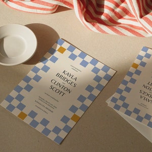 Retro Checkered Party Invitation | INSTANT DOWNLOAD | Printable Invite ...