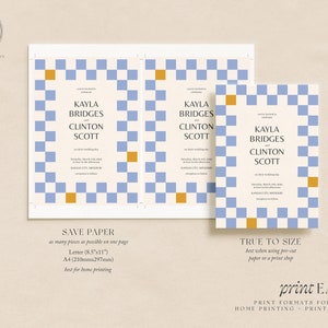 Retro Checkered Party Invitation | INSTANT DOWNLOAD | Printable Invite ...