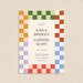 Retro Checkered Party Invitation INSTANT DOWNLOAD - Etsy