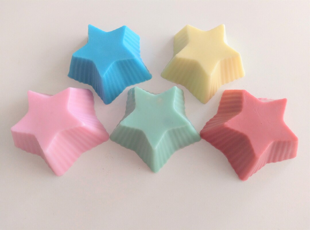 Christmas Star Soaps, Coloured Star Handmade Soap, Magnolia Scented ...