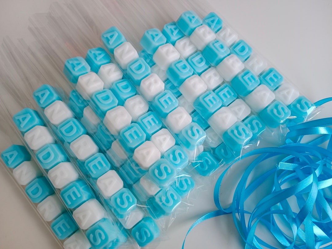 Pastel Colour Letters Soap, Personalized Baby Name Soap, Baptism ...