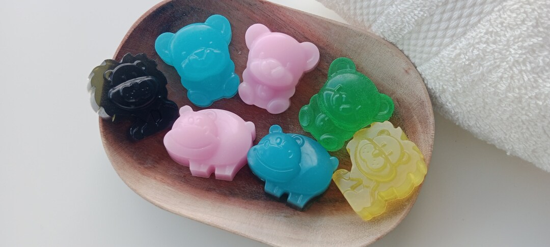 Small Animal Soaps for Kids, Small Lion Soap, Small Bear Soap, Little ...