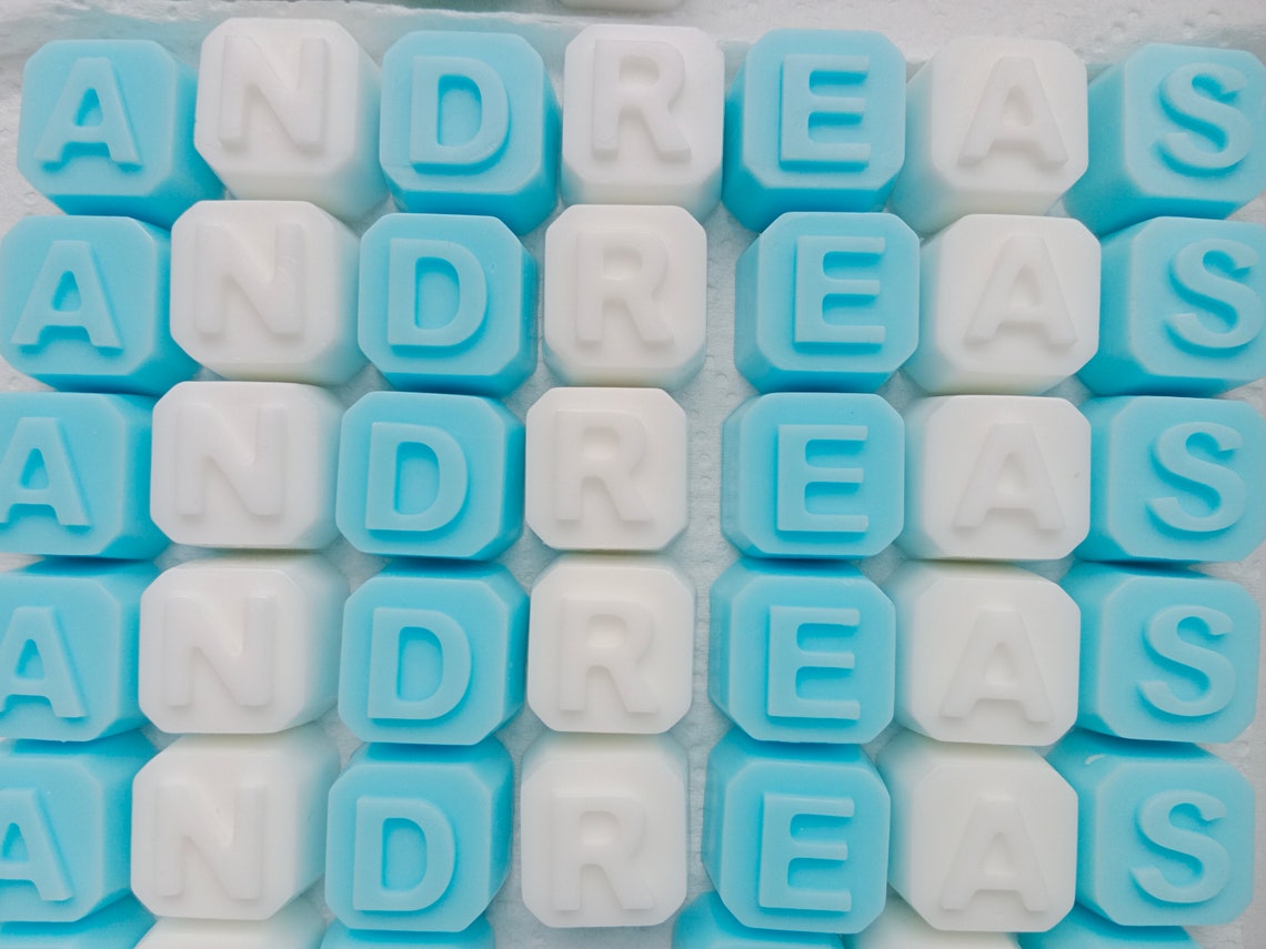 Pastel Colour Letters Soap Personalized Baby Name Soap - Etsy