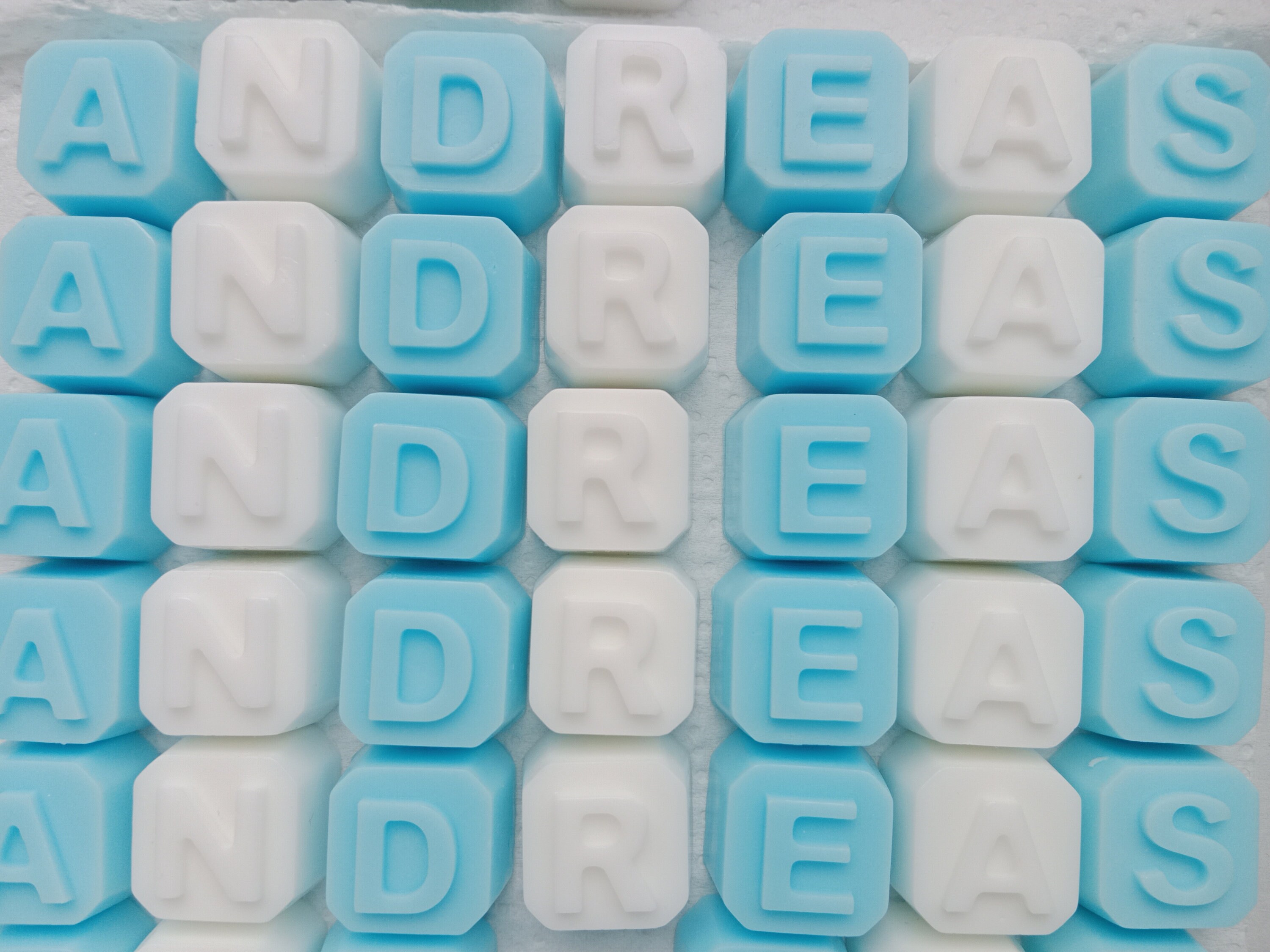 Pastel Colour Letters Soap Personalized Baby Name Soap - Etsy