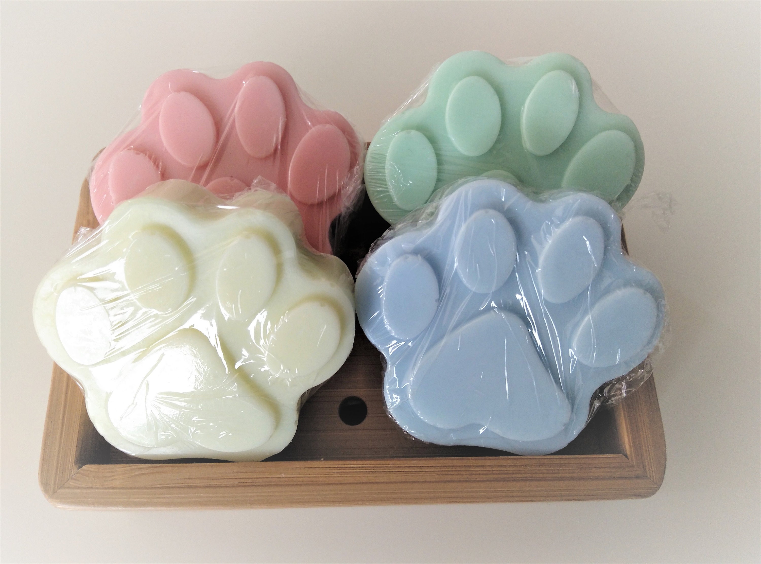 Set of Dog Paw Print Soaps Cat Paw Print Soaps Soaps for Pet - Etsy
