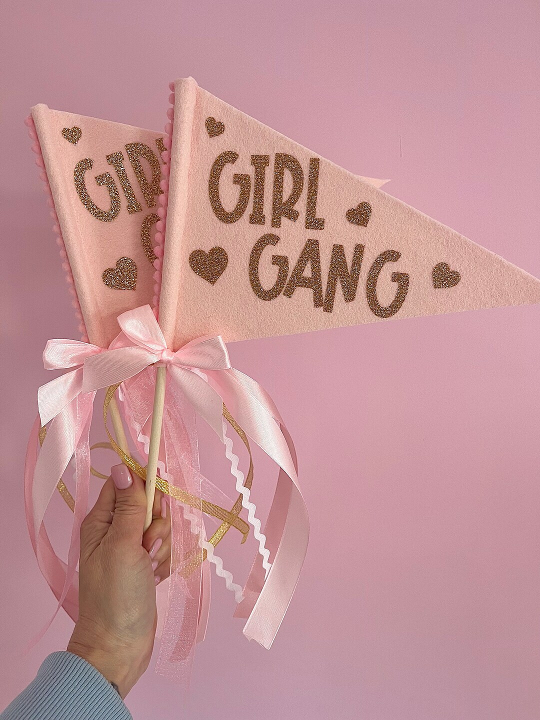 Girl Gang Flag / Girls Pink Bedroom Decor / Sister Flag / Best Friends ...