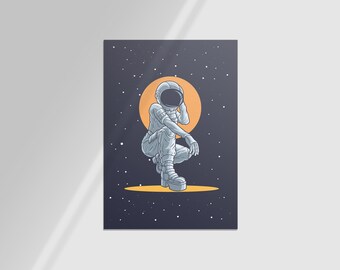 Female Astronaut Poster - Etsy