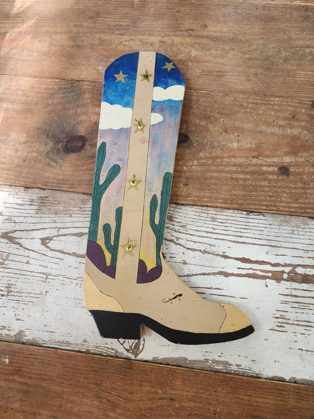 Cowboy Boot Key Holder - Etsy