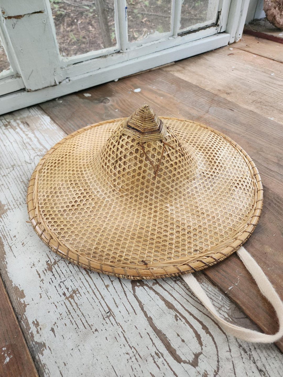 Authentic 1940's Chinese Coolie Hat Handmade - Etsy