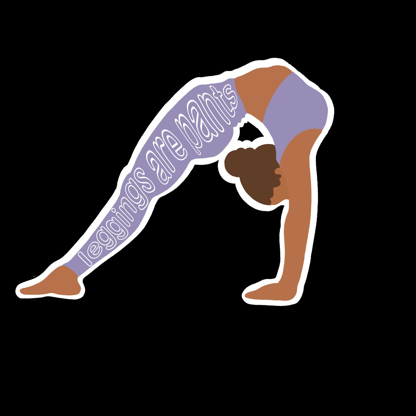 Leggings Are Pants STICKER *yoga Enthusiast *workout Warrior *lululemon ...