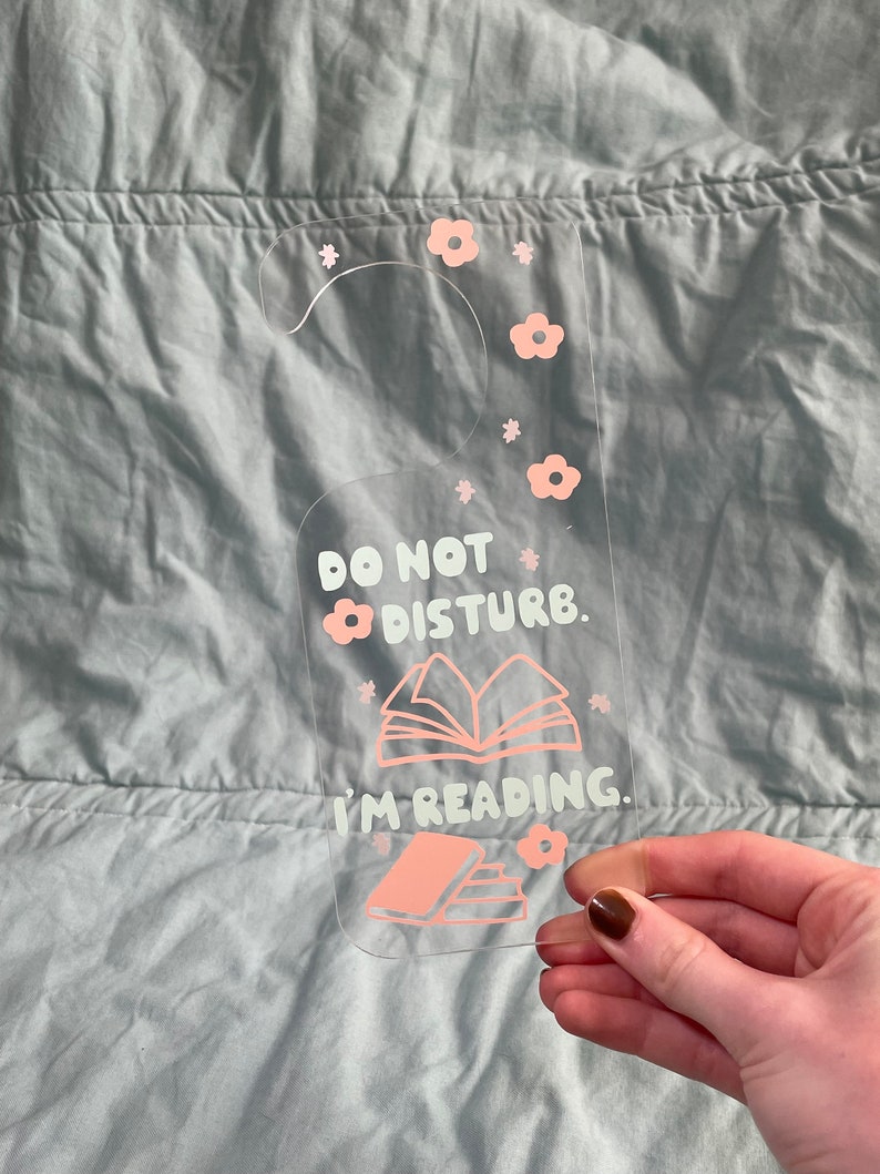 Do Not Disturb I’m Reading Door Hanger - Etsy