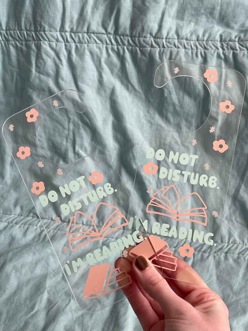 Do Not Disturb I’m Reading Door Hanger - Etsy