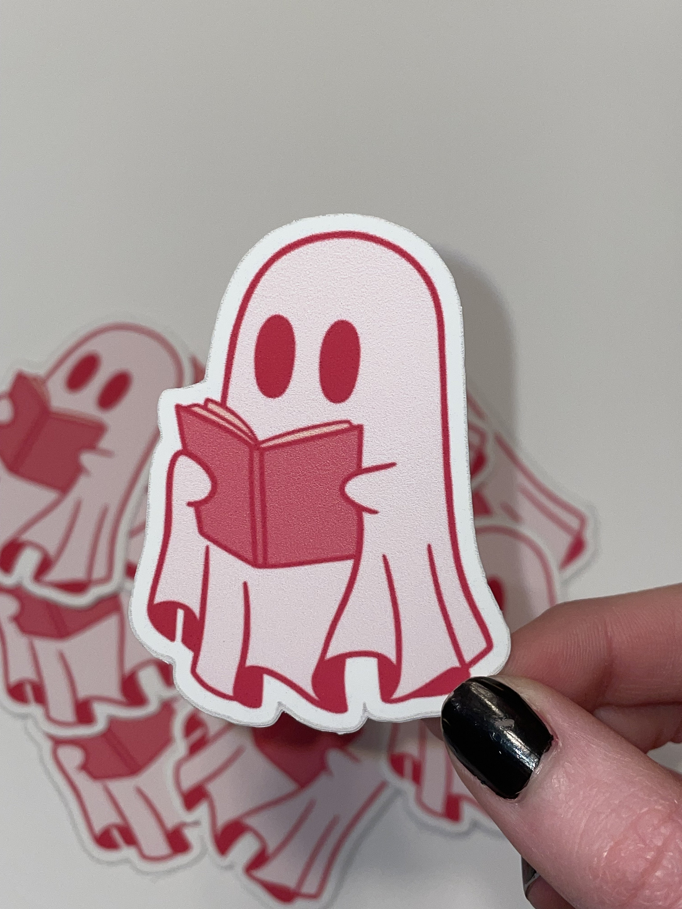 Reading Ghost Sticker - Etsy