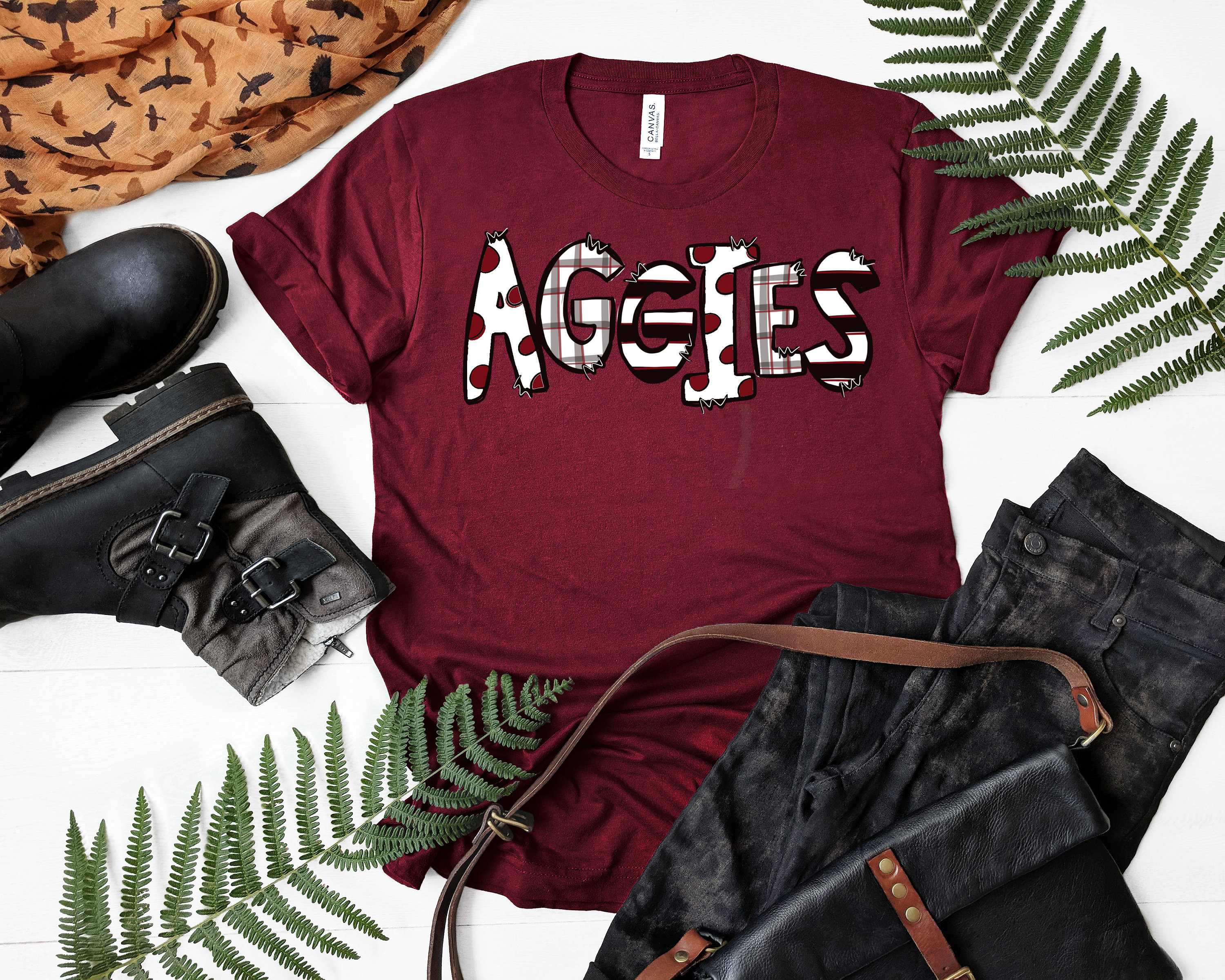 Aggies Tshirt Texas A&M Shirt Texas Aggies Maroon Aggies - Etsy.de