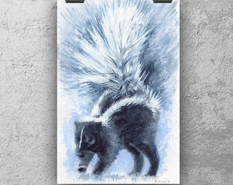 Skunk Wall Art | Etsy