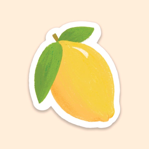 Lemon Vinyl Sticker - Etsy