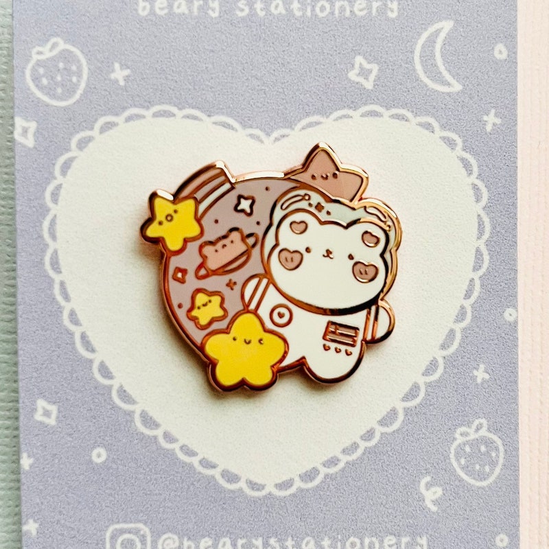 Space Enamel Pin Etsy
