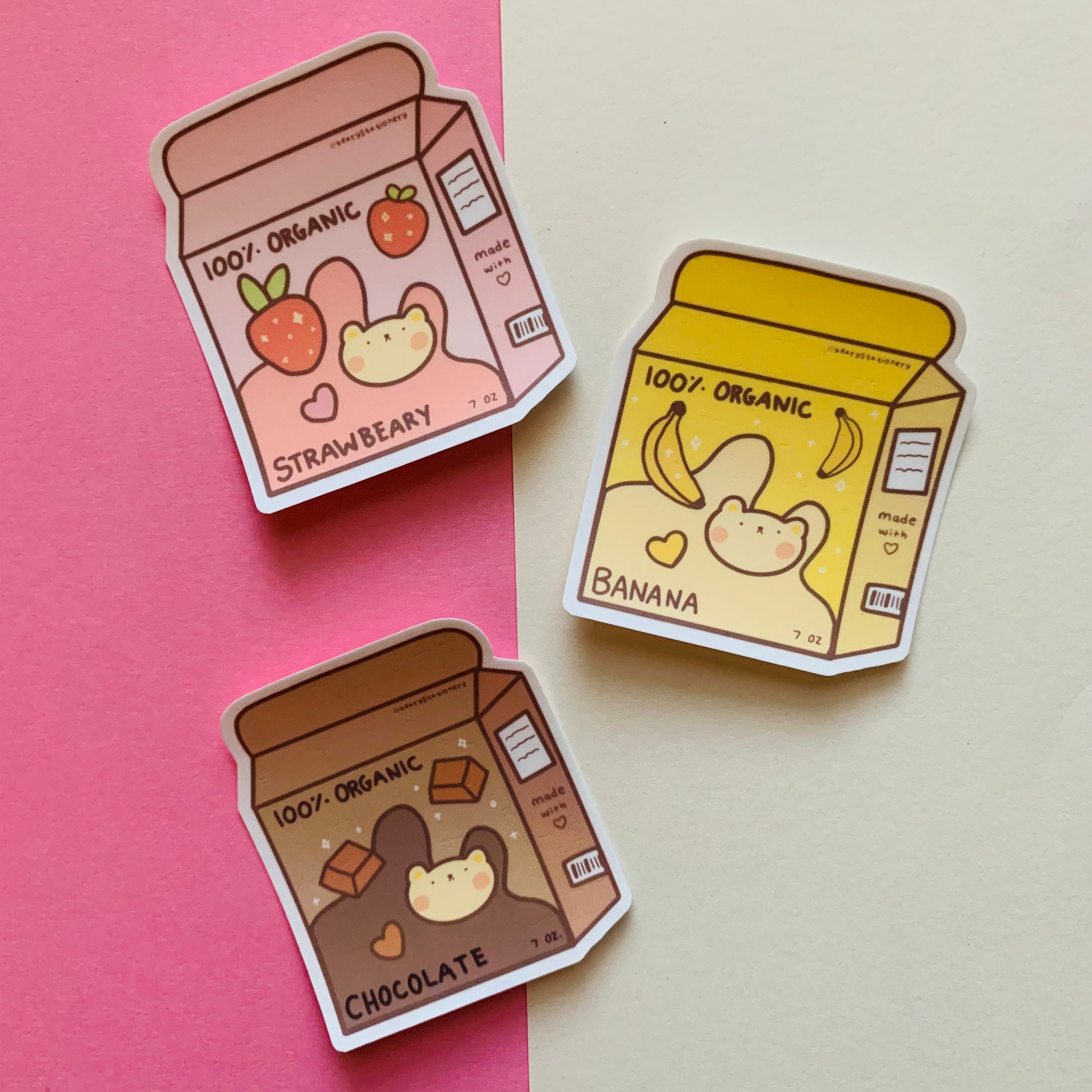 Cute Milk Carton Stickers Vinyl sticker for laptop | Etsy