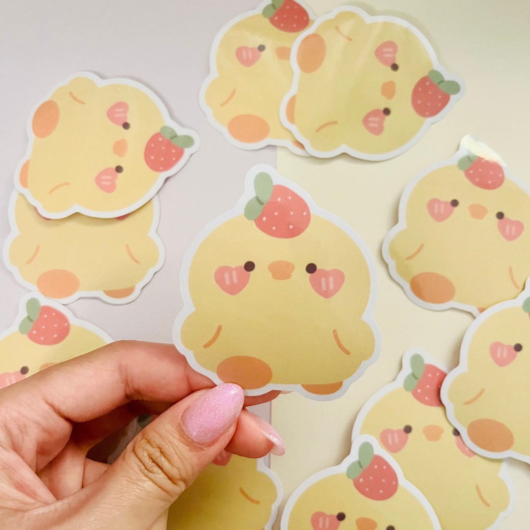 Berry Duck Chicken | Vinyl Sticker for Water Bottle, Laptops, Notebooks ...