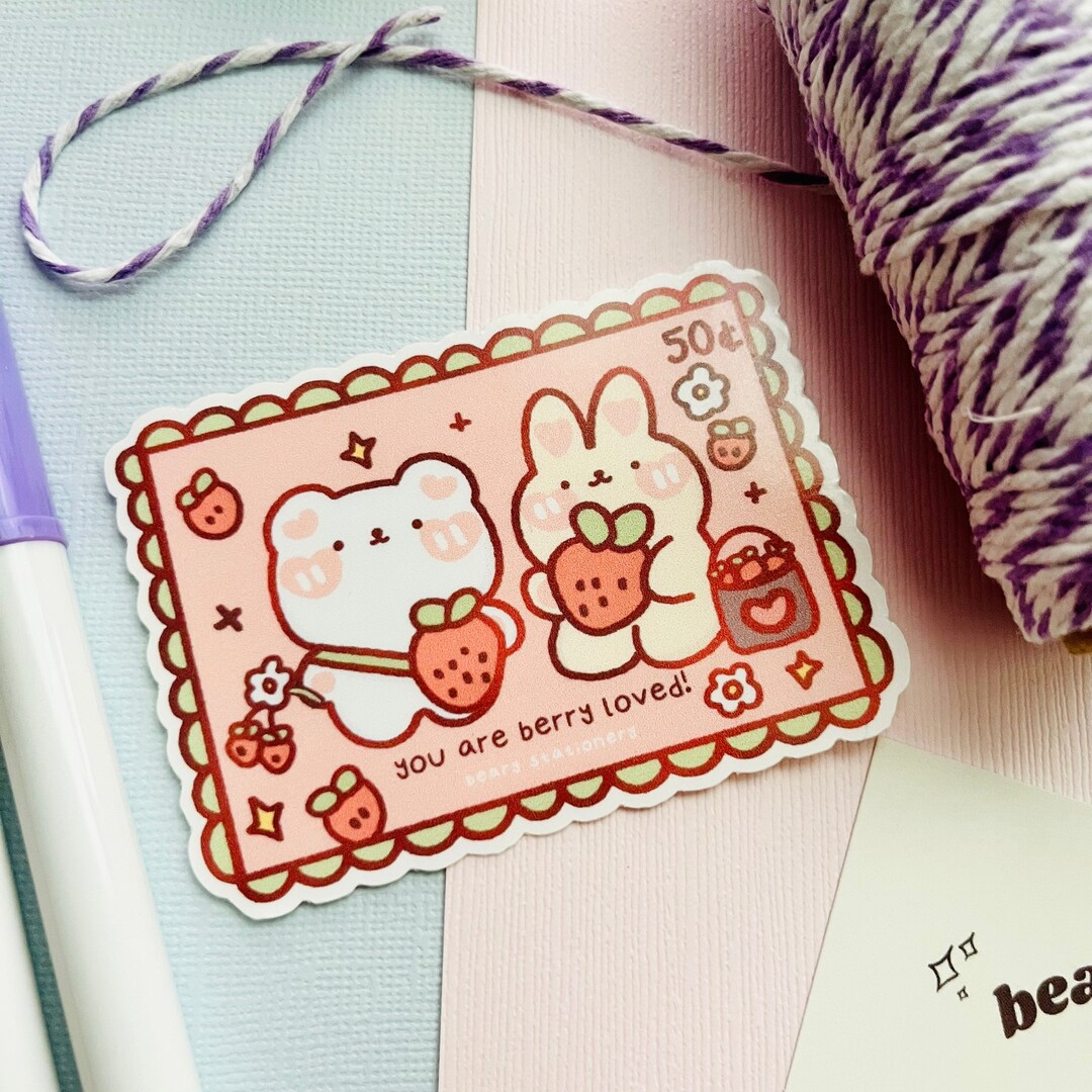 Berry Pals Stamp | Vinyl Sticker for Water Bottle, Laptops, Notebooks ...