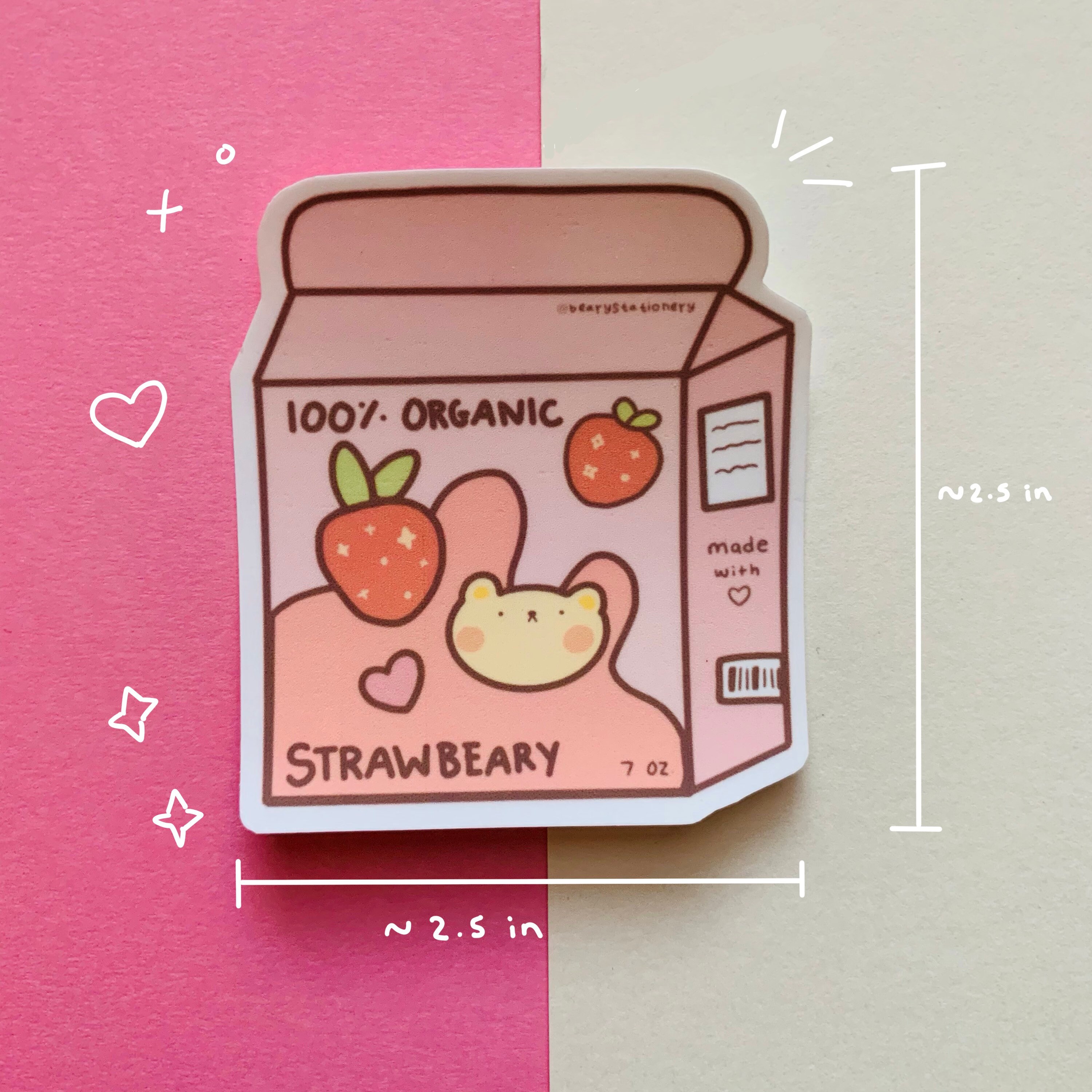 Cute Milk Carton Stickers Vinyl sticker for laptop | Etsy