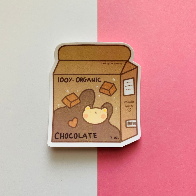 Cute Milk Carton Stickers | Vinyl Sticker for Laptop, Waterbottle ...