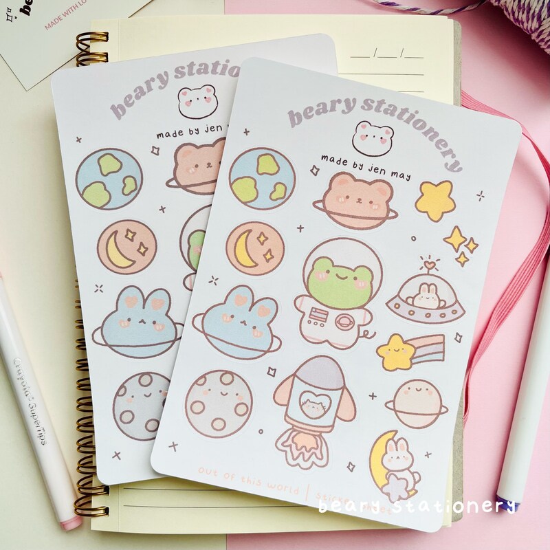 Space Stickers - Etsy