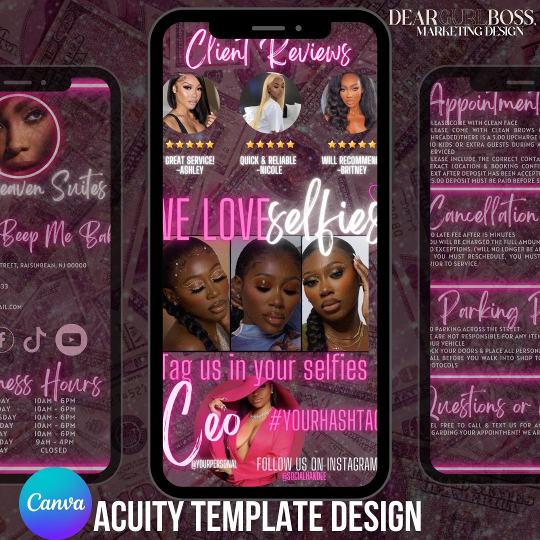 DIY Acuity Site, Acuity Scheduling Template, Acuity Template, Acuity ...