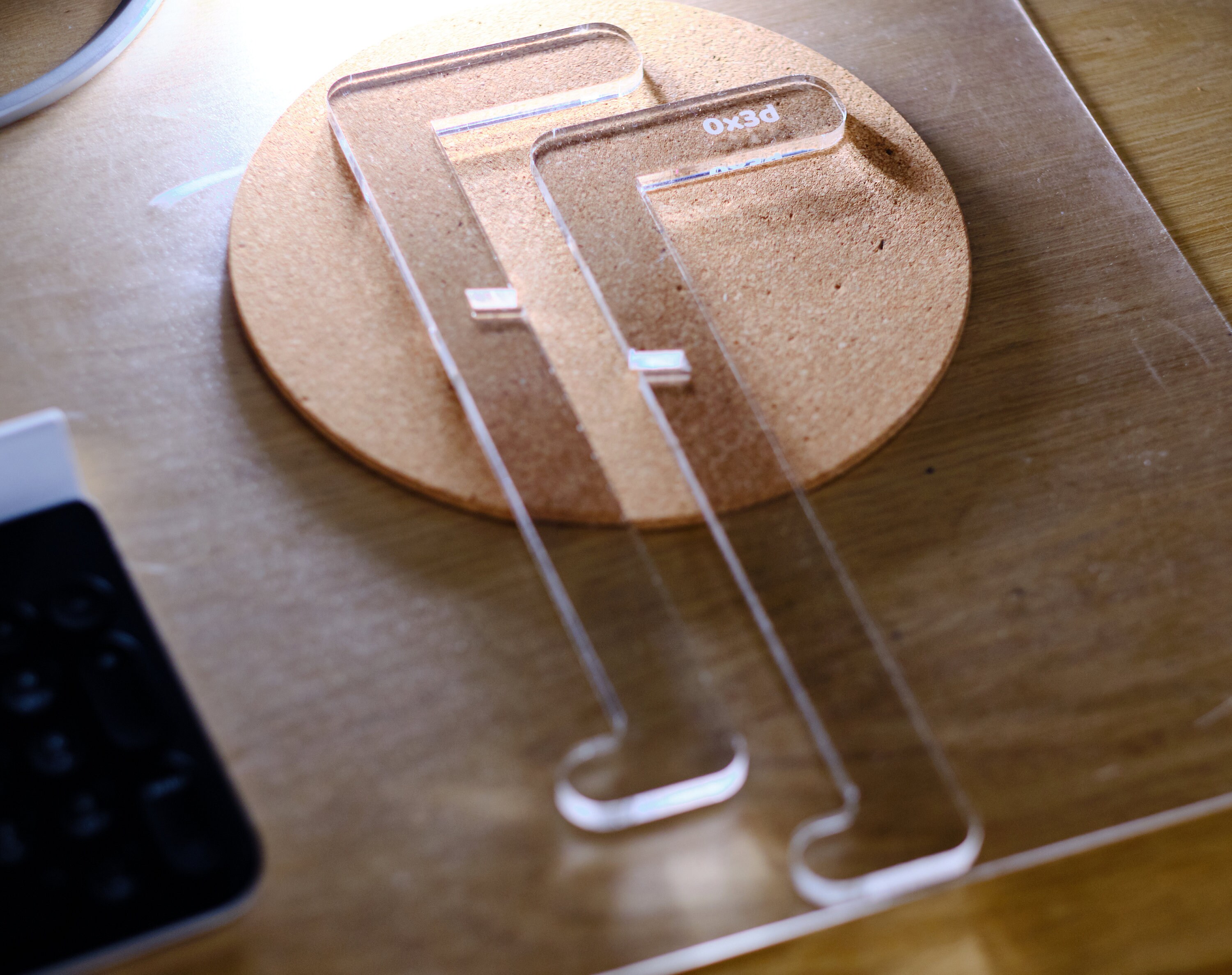 Laptop Stand Minimalist Walnut Acrylic Laptop Stand | Etsy